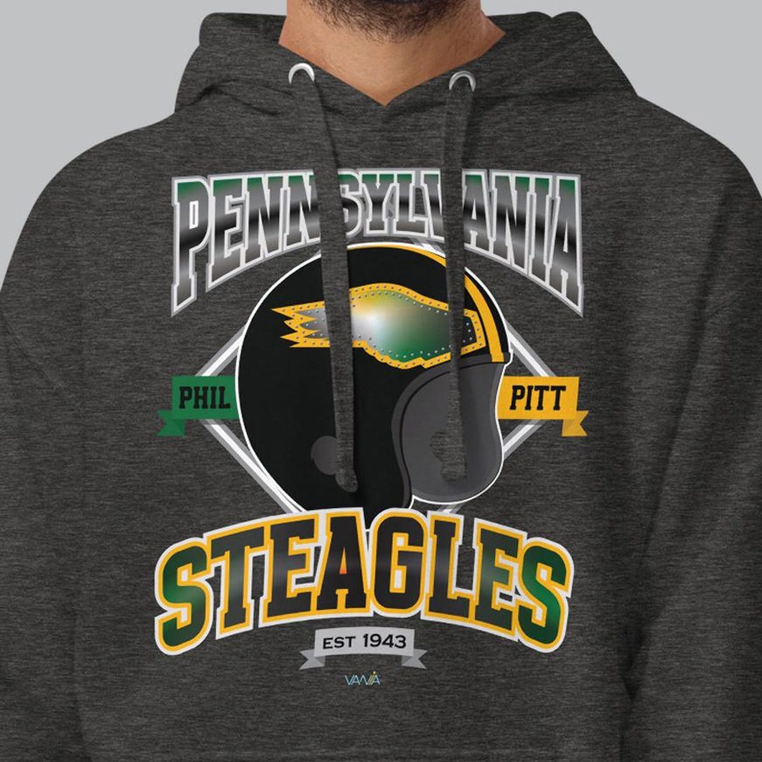 STEAGLES NFL Steelers/eagles Hoodie | Retro Gameday Football | 1943 ...