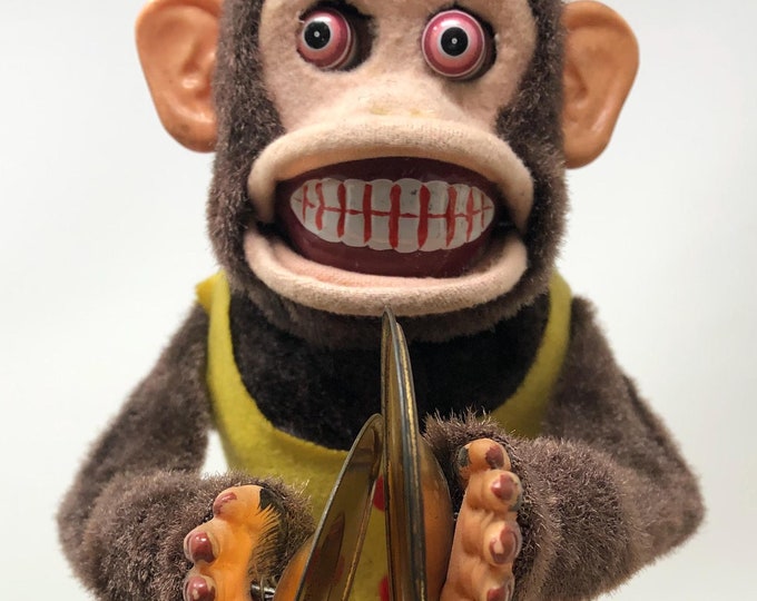 1960s Jolly Chimp Cymbal Playing Creepy Vintage Monkey Toy With Box - Etsy