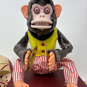 Jolly Chimp Cymbal Playing Creepy Vintage Monkey Toy - Etsy
