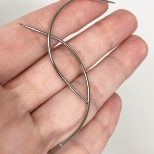 Two 1950s Post Mortem Needles for Mortician - Real Embalming Tool ...