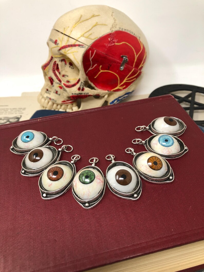 Real Prosthetic Human Eye Pendant Necklace - You Pick Color! - Etsy ...