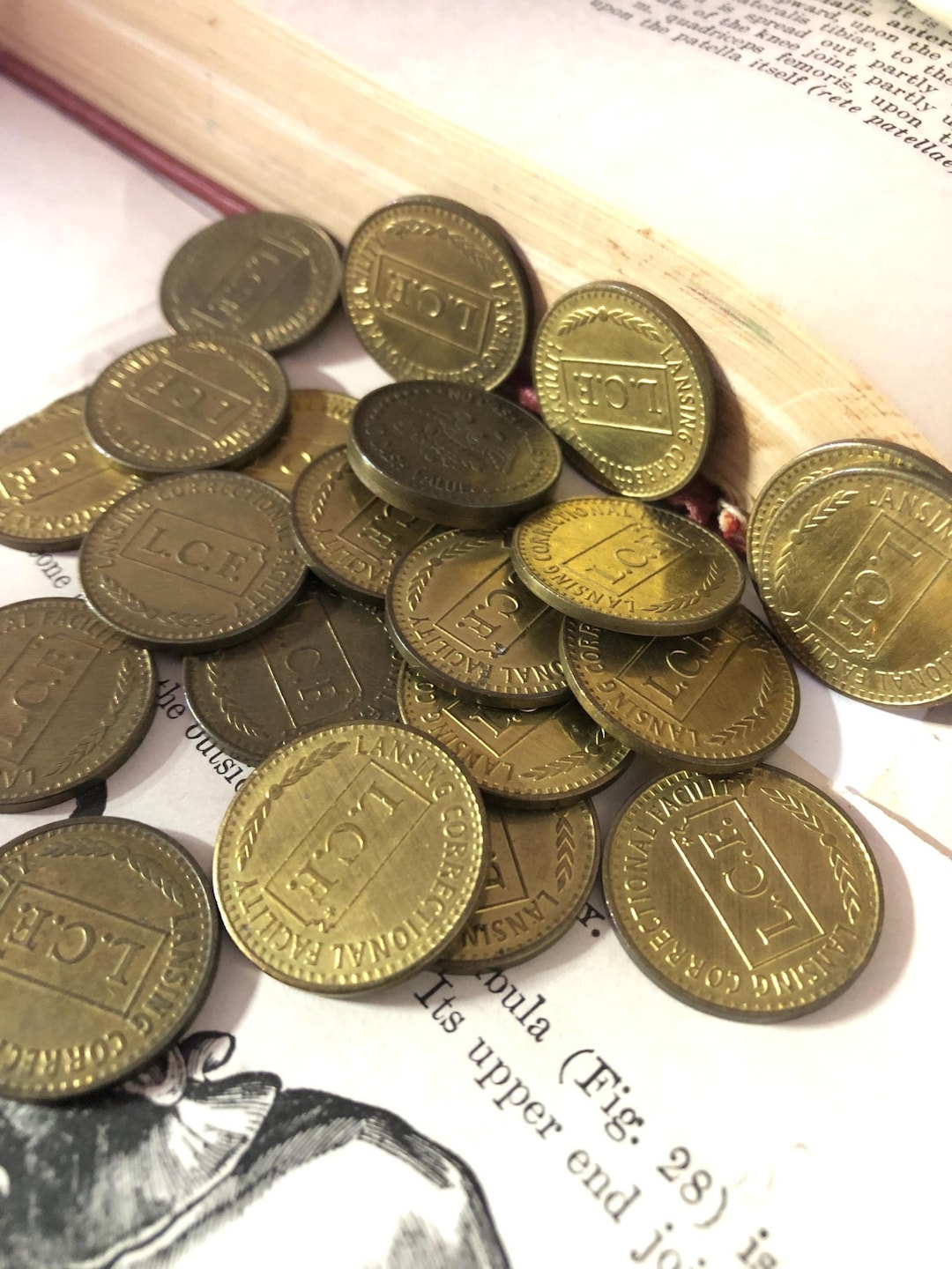 One Real Prison Coin Vintage Brass Inmate Commissary Trade Token ...