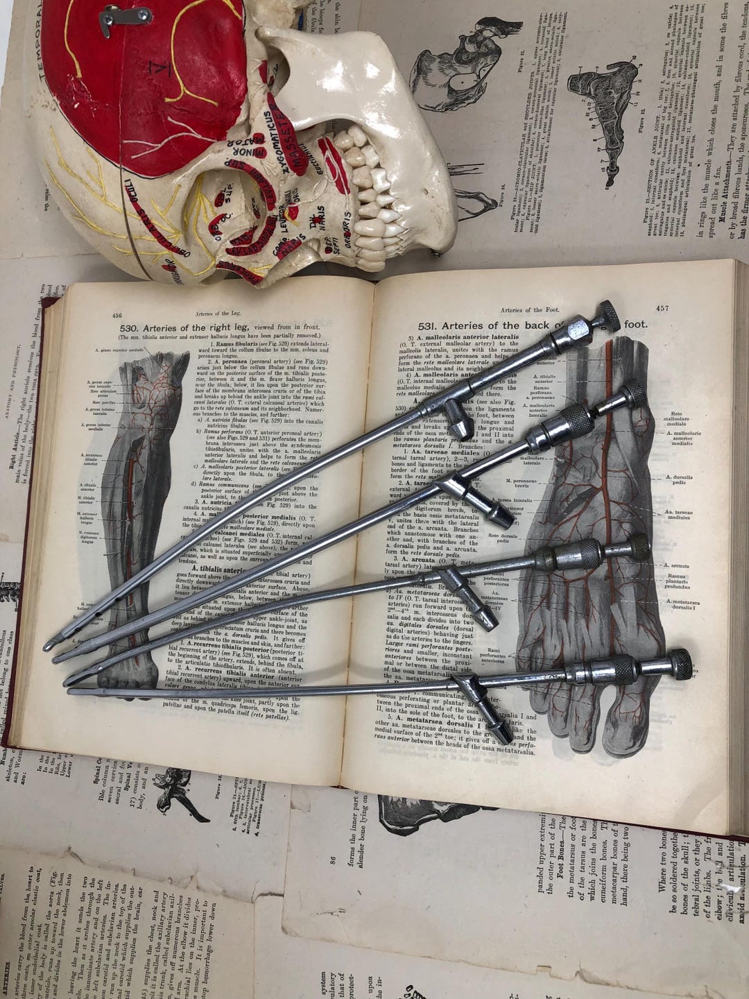 One Embalming Trocar Arterial Drain Tube Vintage Mortician Tool - for ...