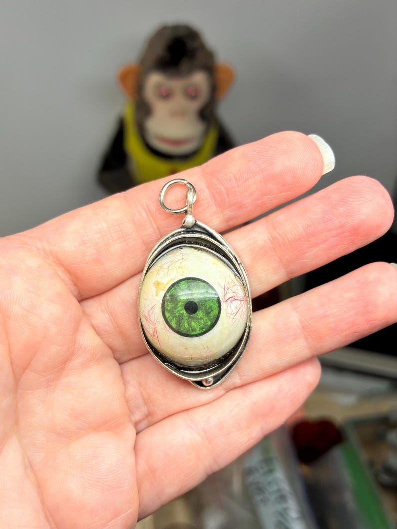 Real Prosthetic Human Eye Pendant Necklace - You Pick Color! - Etsy ...