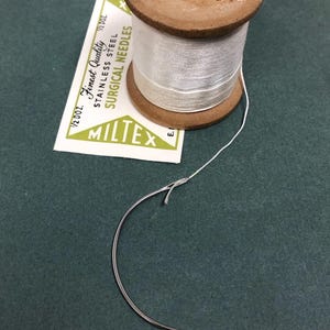 Two 1950s Post Mortem Needles for Mortician - Real Embalming Tool ...