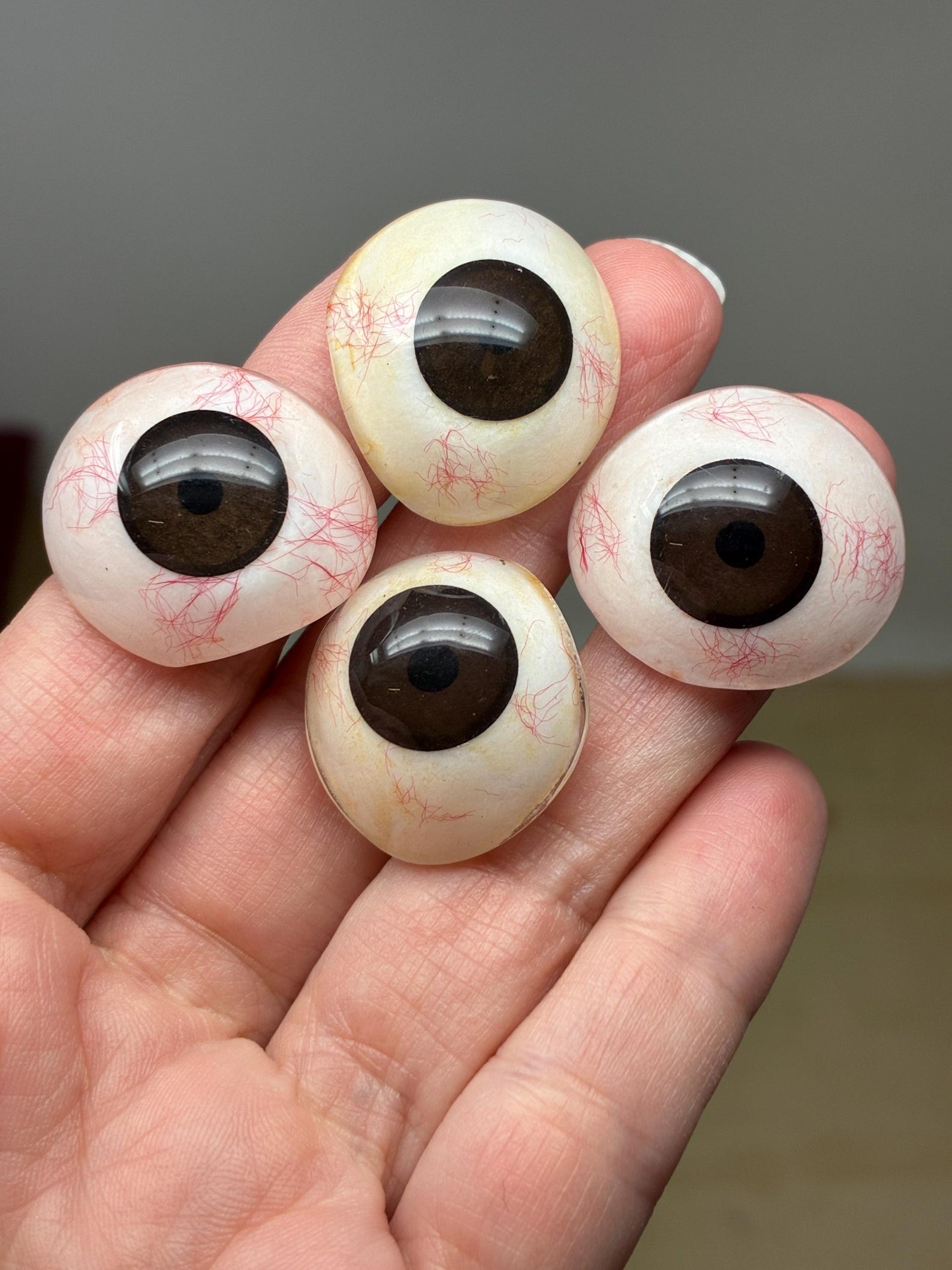 U-PICK SINGLE EYE! Prosthetic Human Acrylic Eye - Blue, Green, Gray ...
