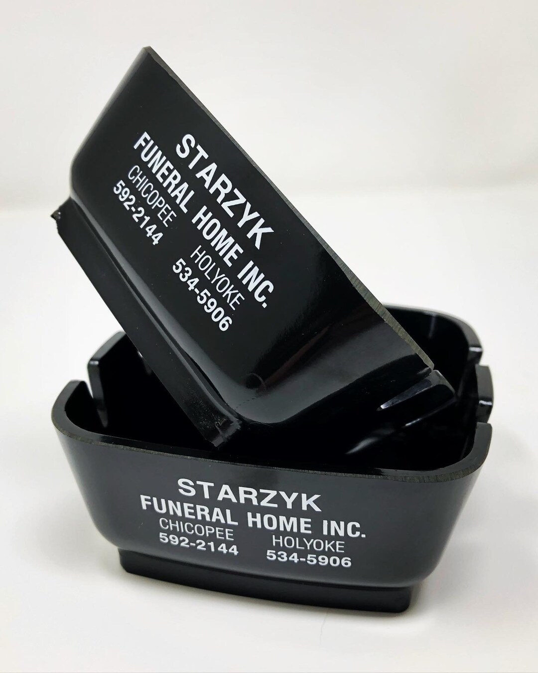 One Vintage Funeral Home Ash Tray NOS - Funerary Advertising - Starzyk ...
