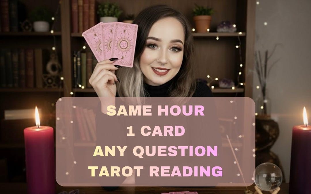 One Hour Tarot Reading: Single Card Intuitive Guidance - Etsy