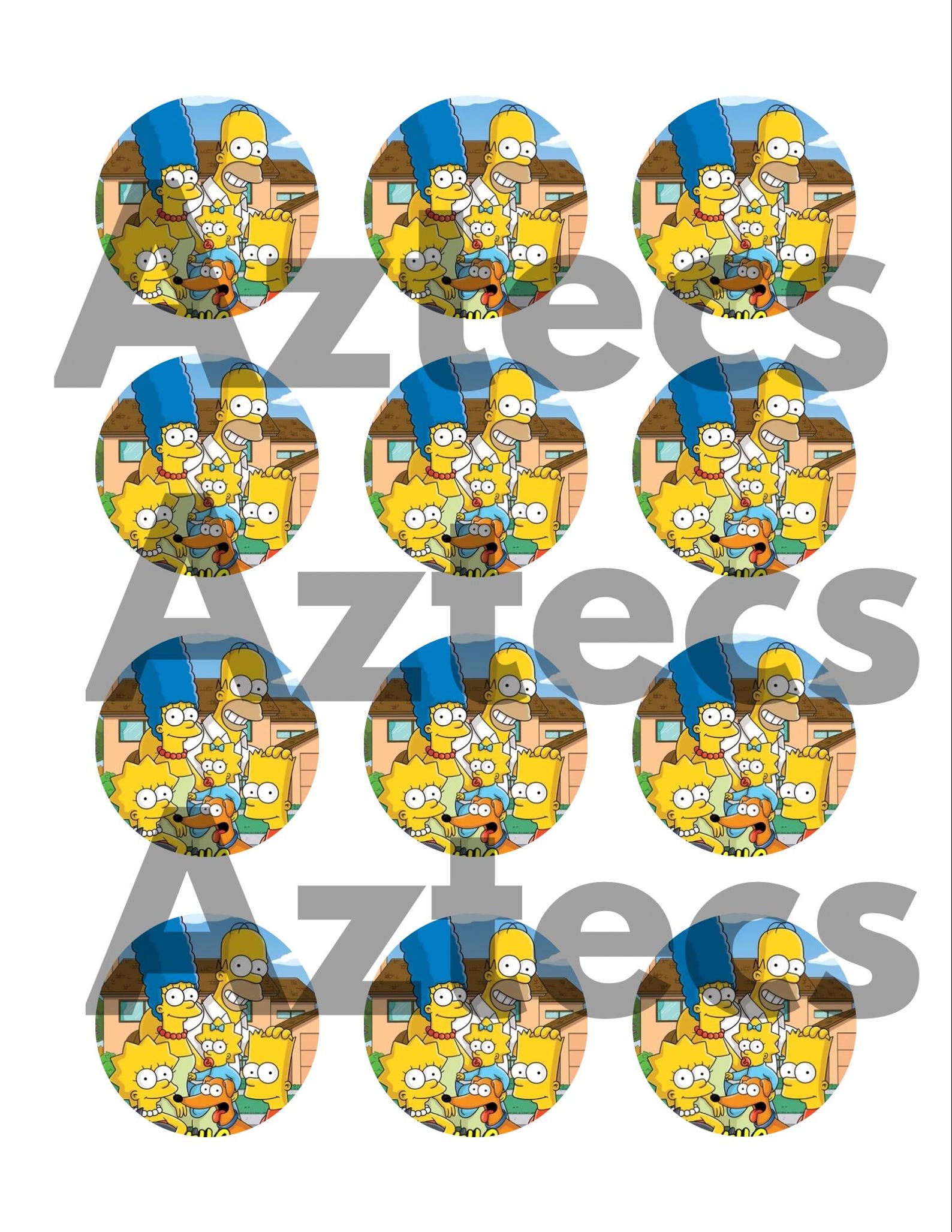 The Simpsons Edible Cake Toppers: Kids Birthday Party Decorations - Etsy