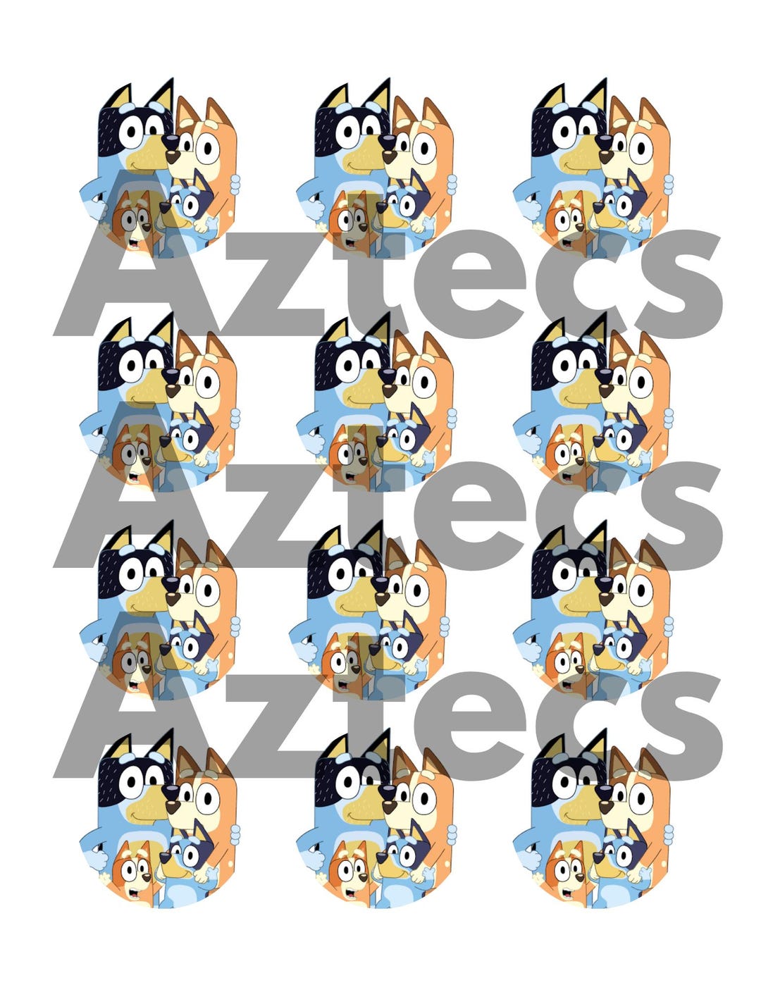 Bluey Edible Cake Toppers: Kids Birthday Party Decorations - Etsy