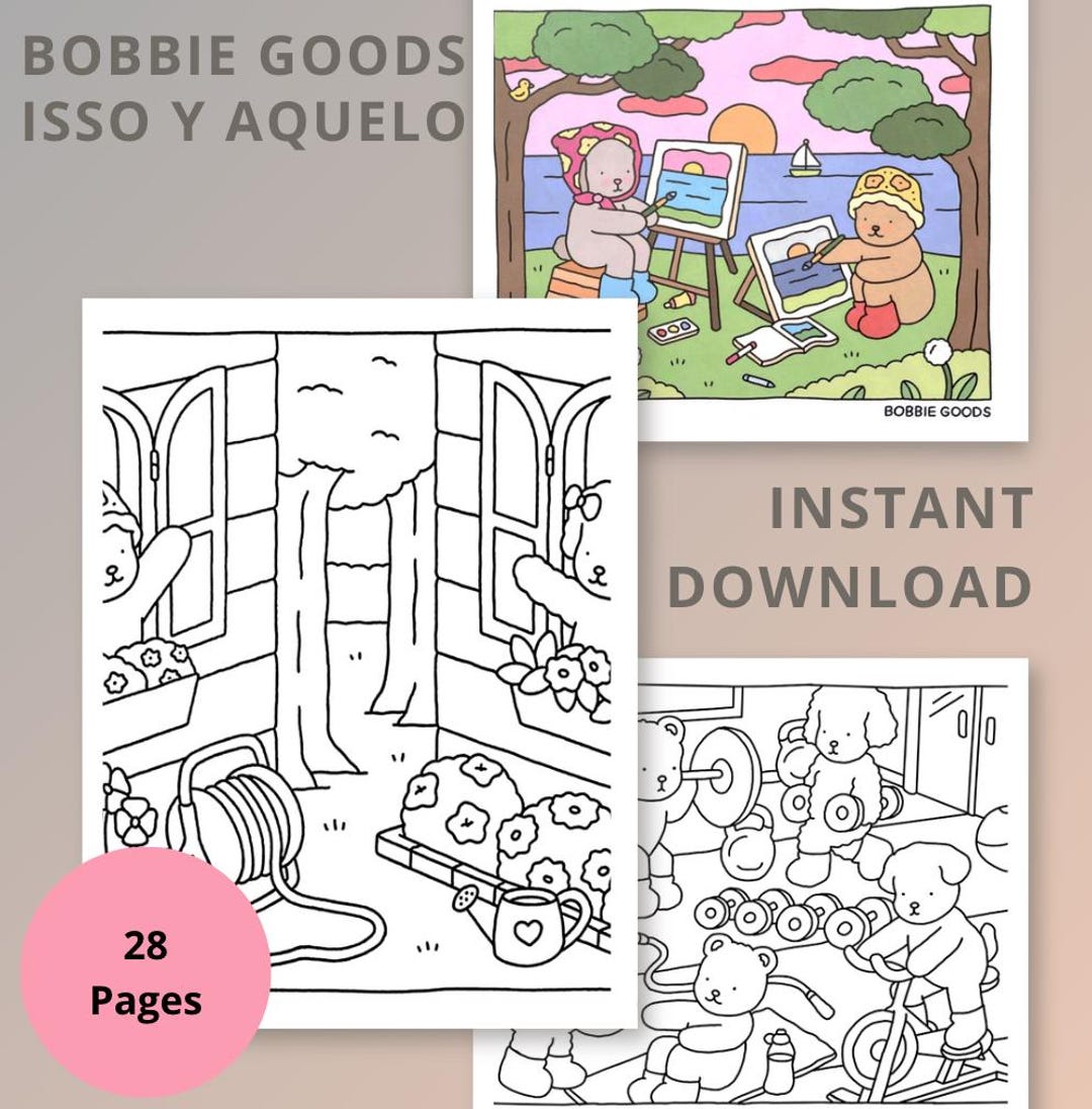 Bobbie GoodsThis and That Digital Coloring Book PDF – Cozy Aesthetic ...