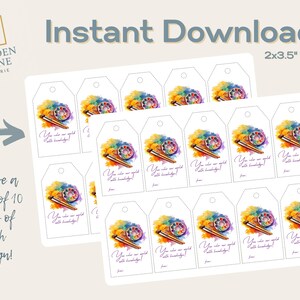 Teacher Appreciation Gift Tags: Printable Thank You Notes (digital ...