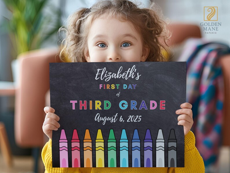 Editable First & Last Day of School Sign: 8.5x11 Photo Prop (digital ...