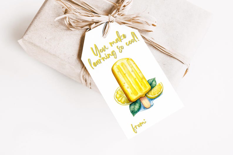 Teacher Appreciation Gift Tags: Printable Thank You Notes (digital ...