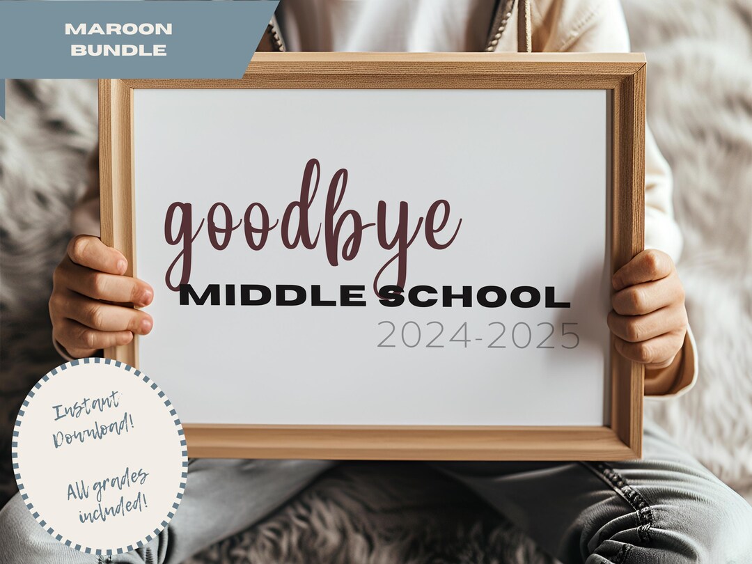 Printable 2025 Last Day of School Sign Bundle | Instant Download | 11x8 ...