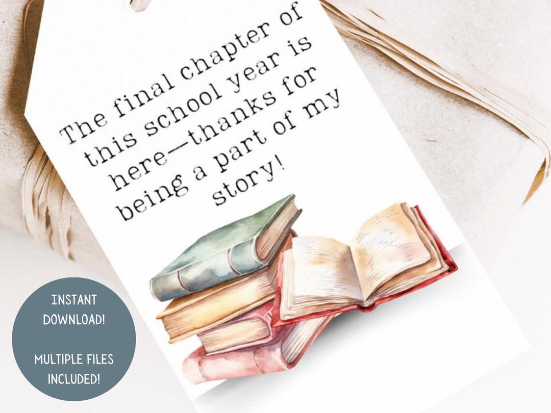 Teacher Appreciation Gift Tags | Printable Thank You Tags | End of ...