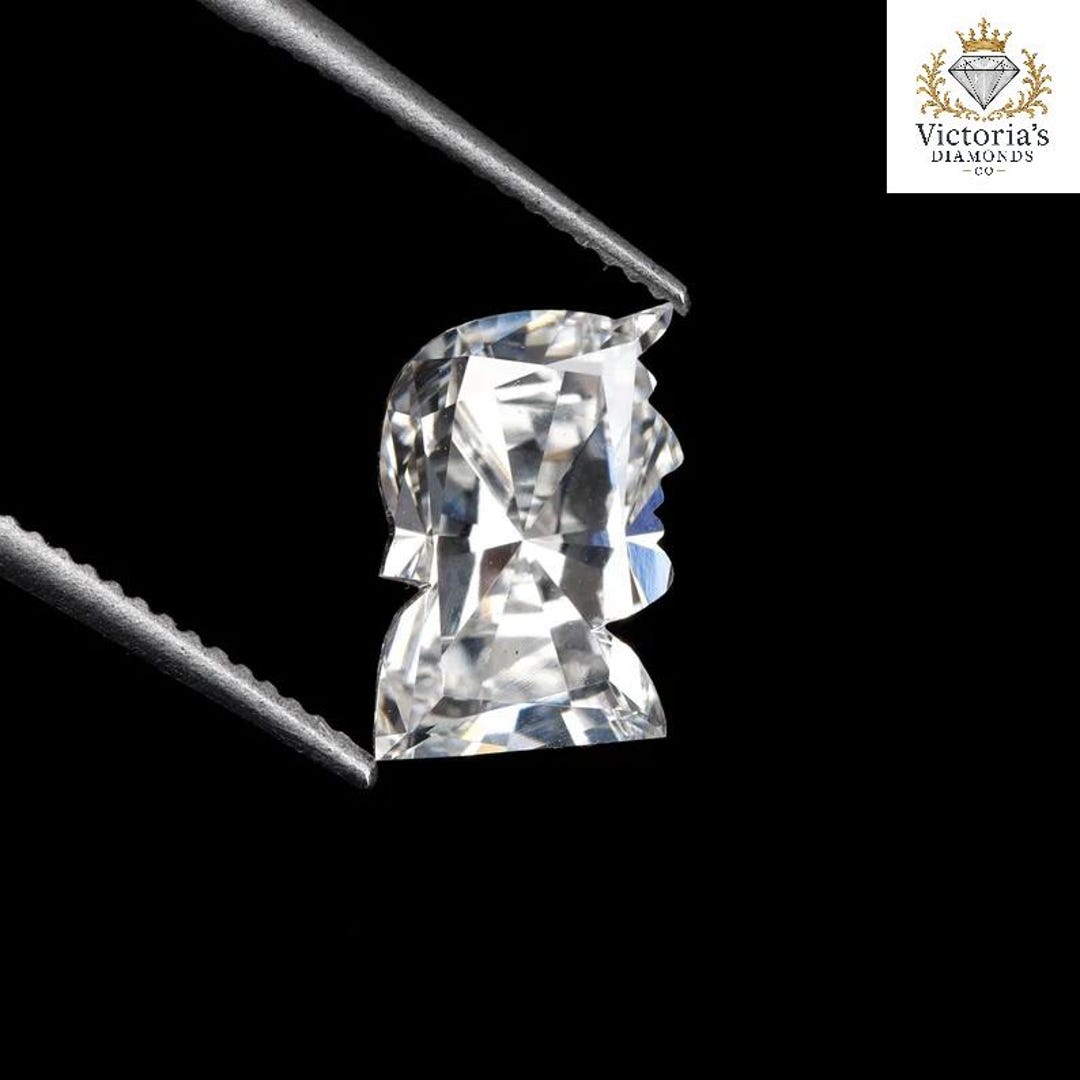 Donald Trump Shape Lab Grown Diamond – Custom Face Cut Diamond – Unique ...