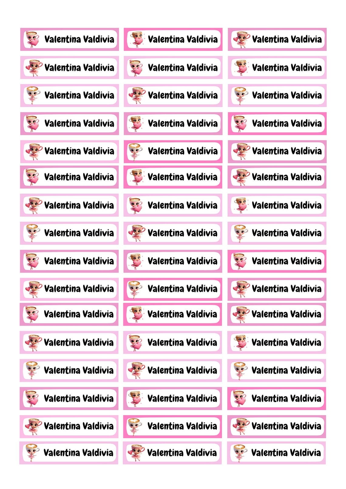 Ballerina Capuccina Etiquetas Escolares, Capuchina Stickers Escolares ...