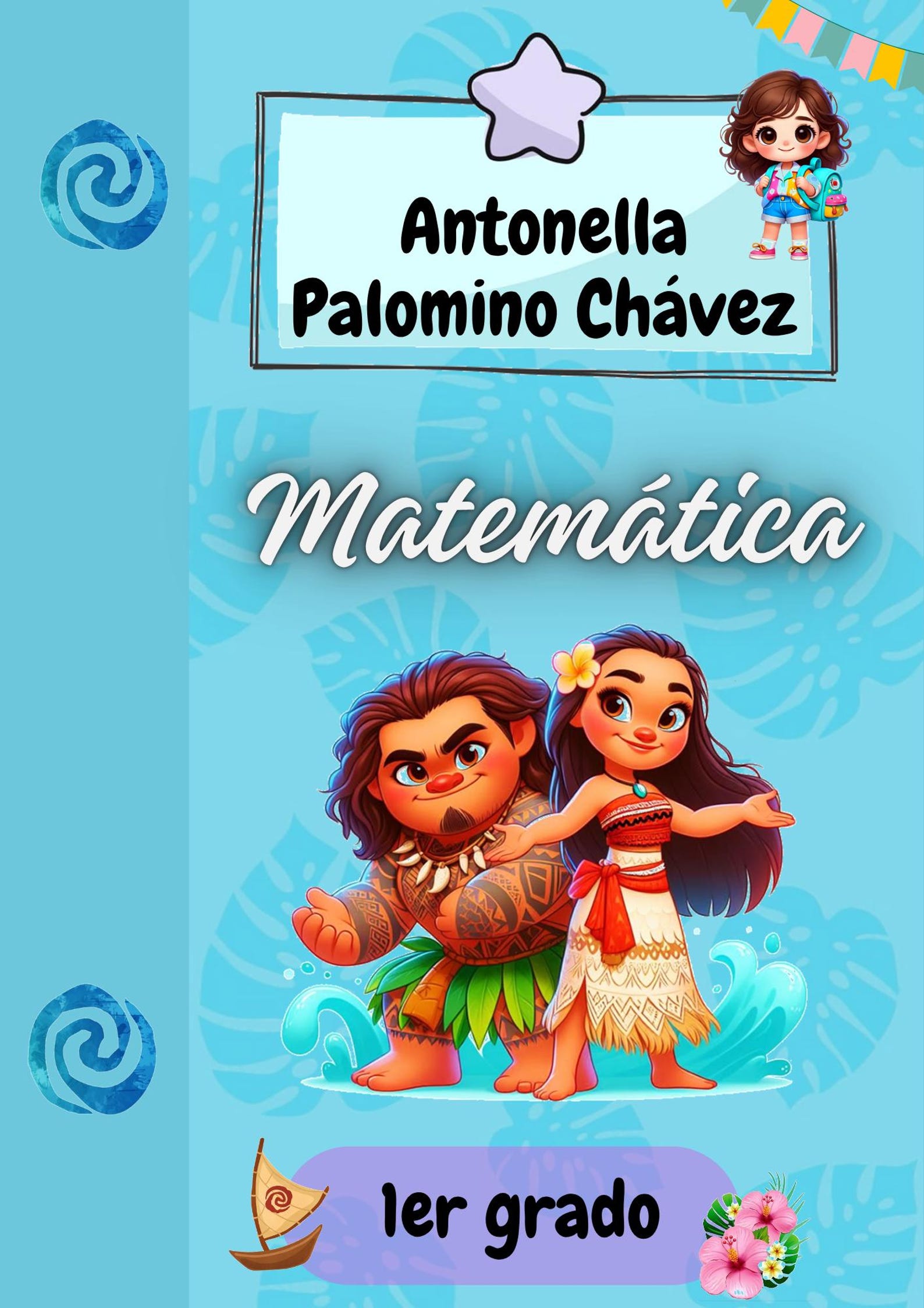 MOANA Etiquetas Escolares, Stickers Escolares Digital, Moana Stickers ...