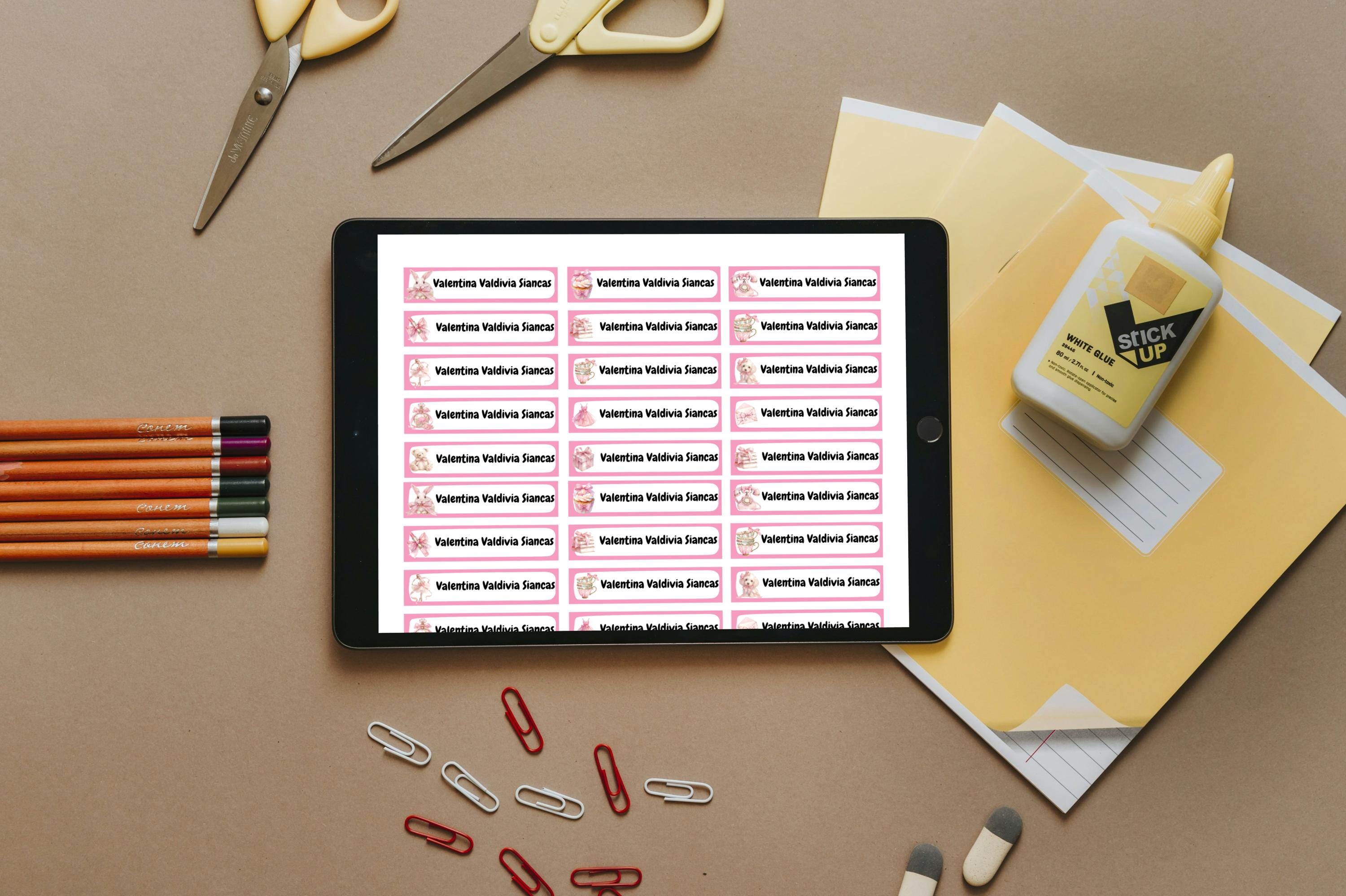 Coqueta Etiquetas Escolares, Coqueta Stickers Escolares, Coquette ...