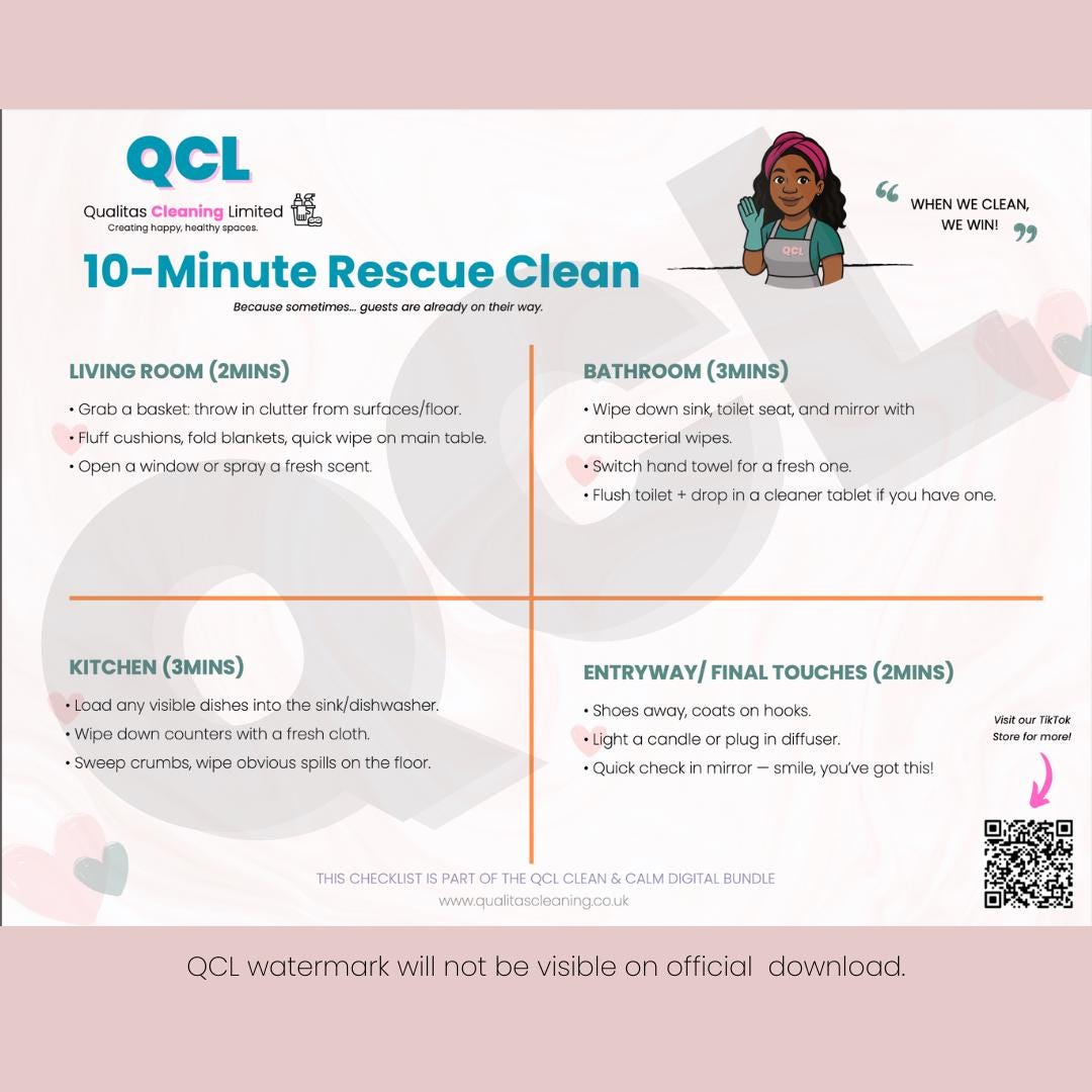 Editable QCL Family Chore Chart | Canva Template | Instant Download - Etsy