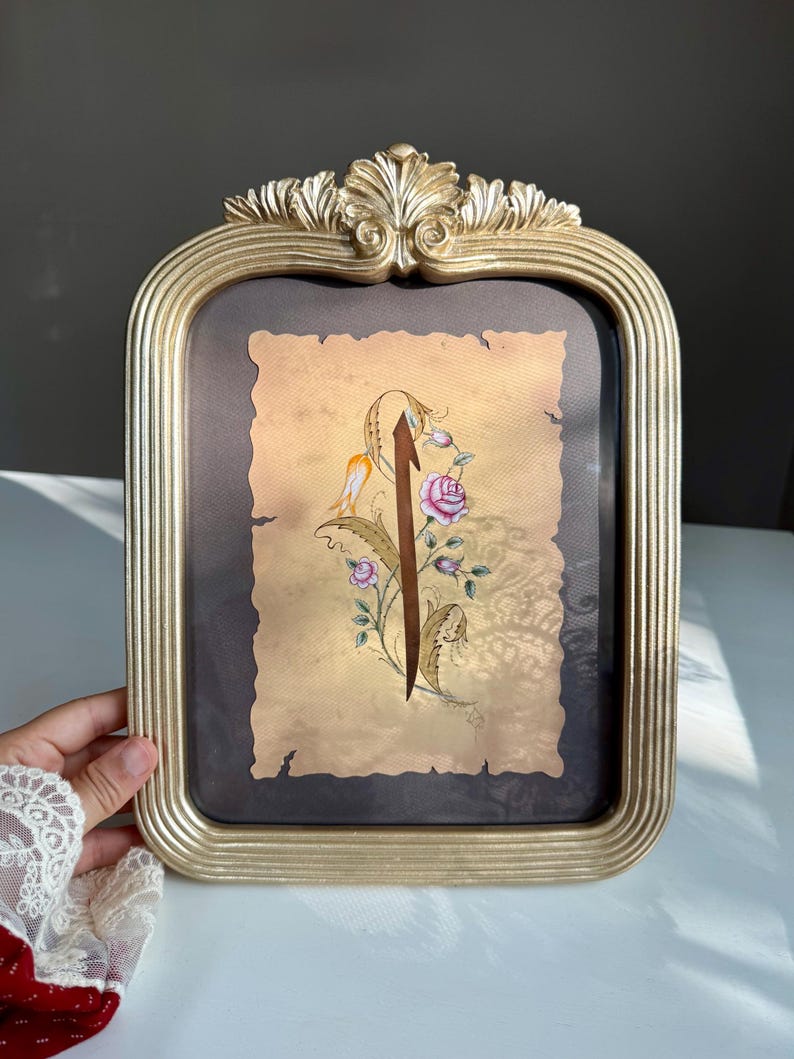 24K Gold Leaf Arabic Calligraphy: Original Turkish Islamic Art in ...