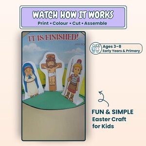 Good Friday Craft for Kids | Printable 3D Holy Week & Easter Activity ...