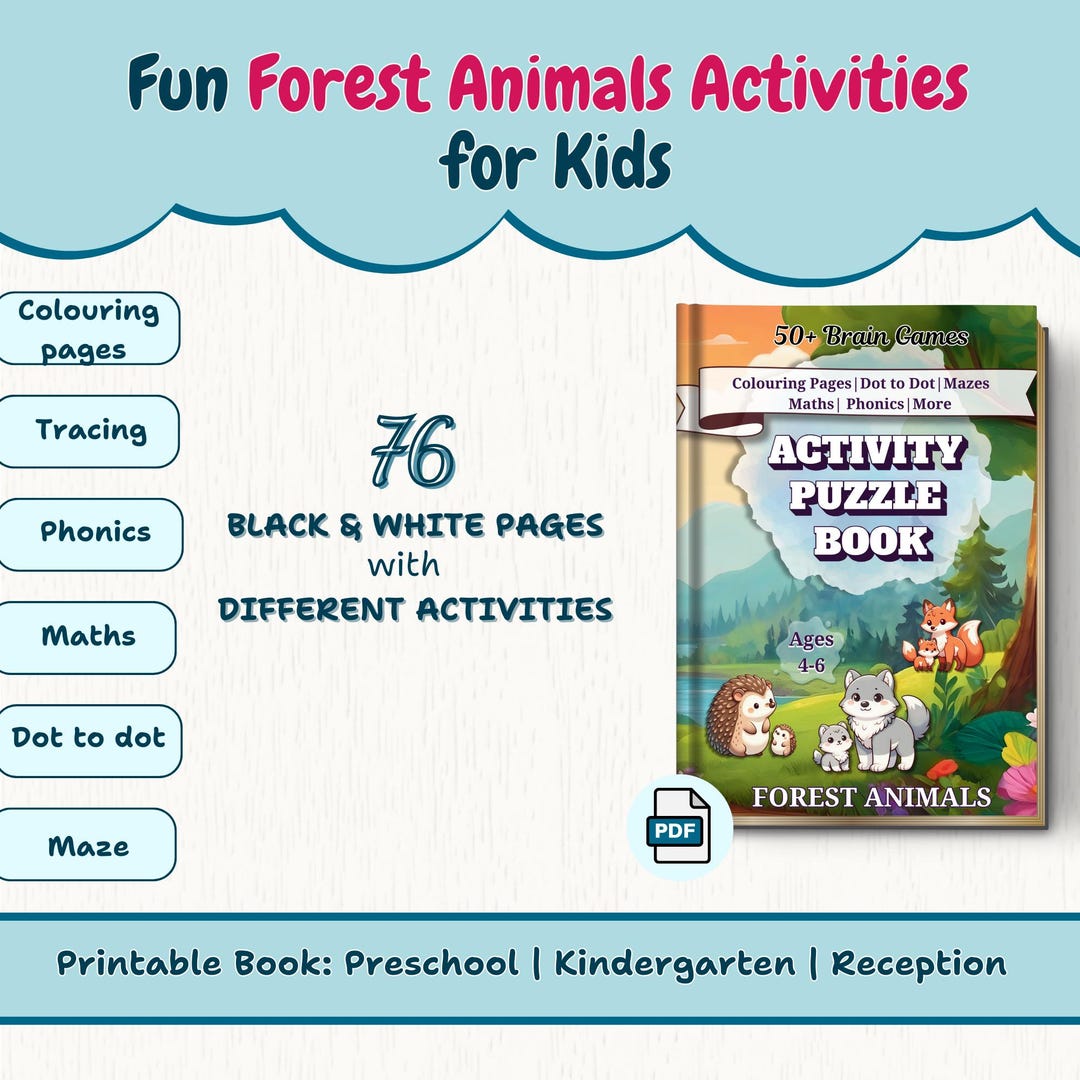 Forest Animals Activities | Preschool, Kindergarten & Reception ...