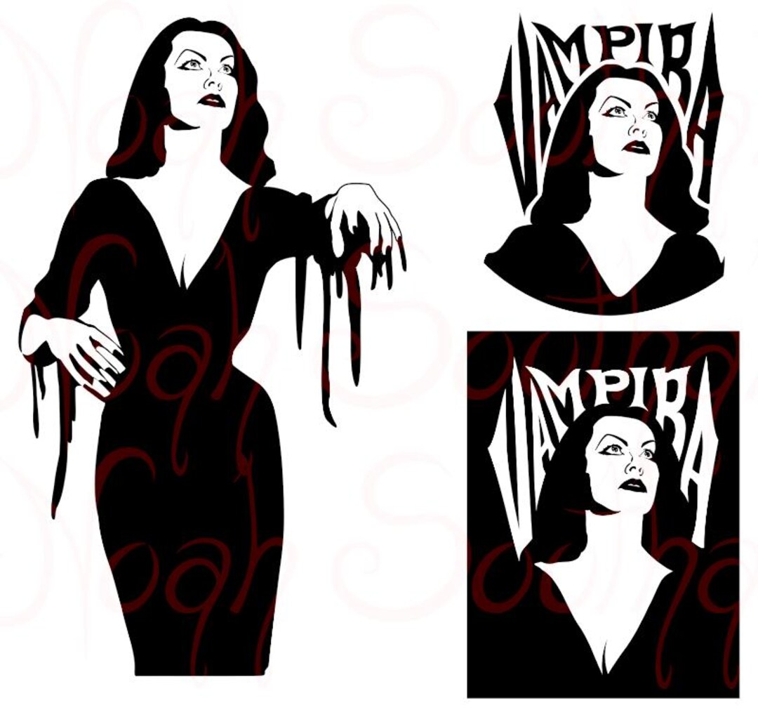 Vampira #2 Vector Clip Art .SVG Downloadable Scale-able Images of Maila ...