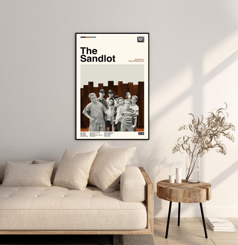 The Sandlot Movie Poster - Mid-century Modern Minimalist Print - Etsy
