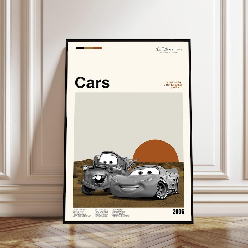 Cars Movie Poster - Etsy