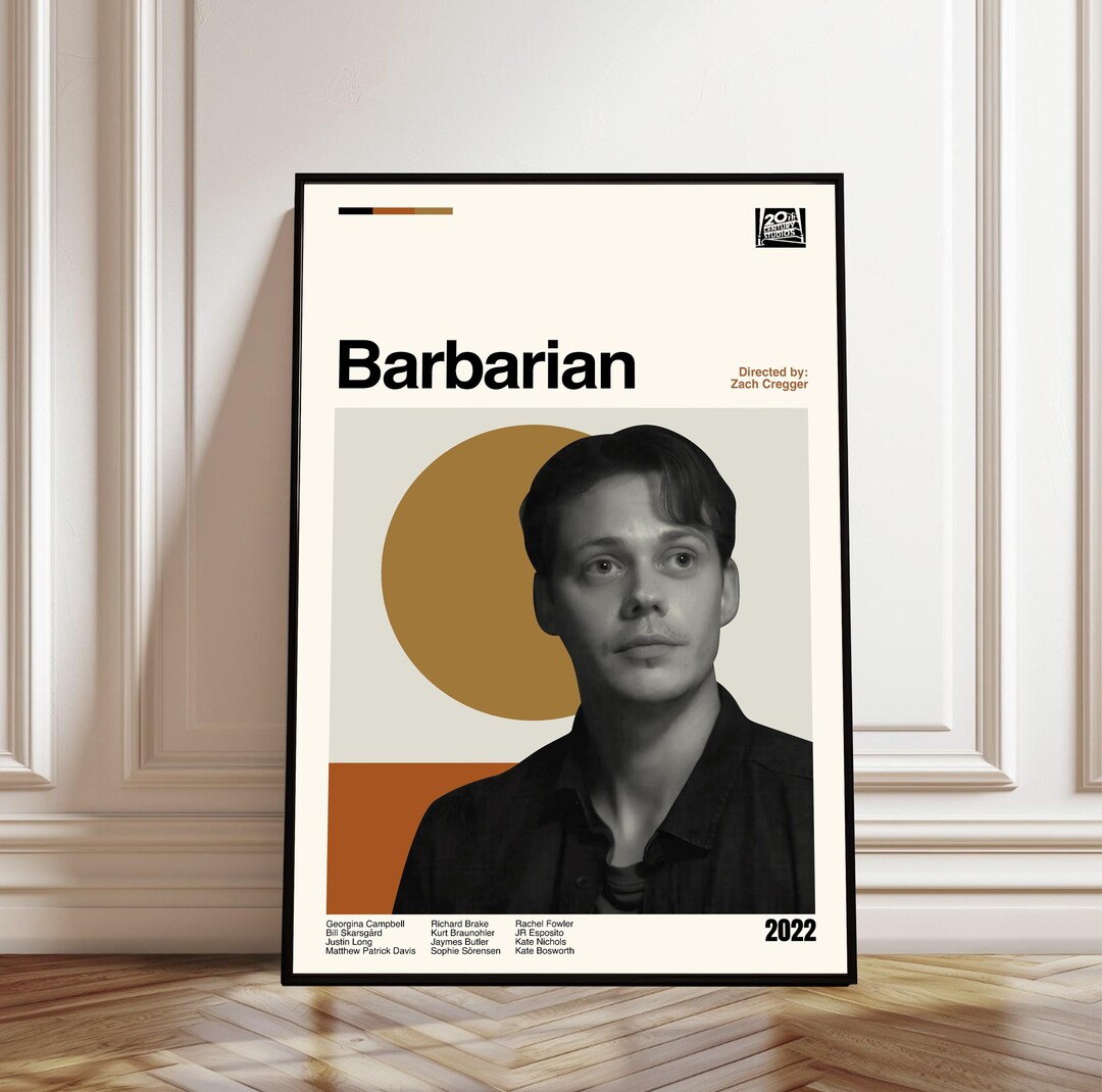 Barbarian Poster - Movie Poster - Midcentury Modern Art - Minimalist ...