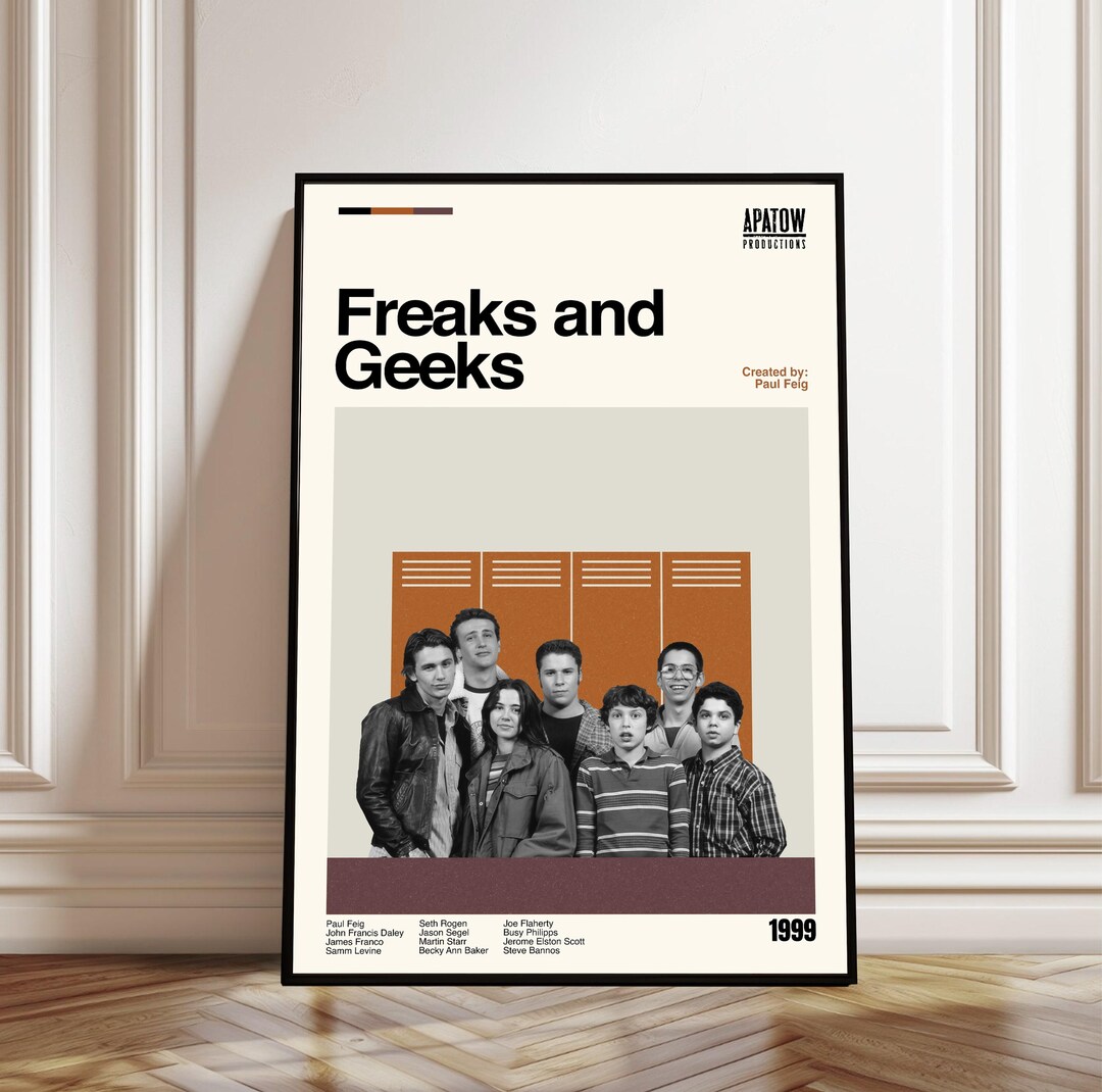Freaks and Geeks Poster - Tv Series Poster - Midcentury Modern Art ...
