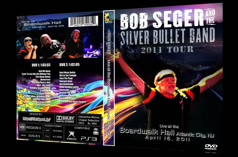 BOB SEGER Live in Atlantic City, NJ 04.16.2011 Dvd - Etsy
