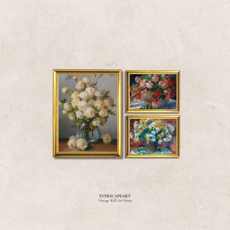 340+ Vintage Flower Posters | Botanical Wall Art Bundle | Antique ...