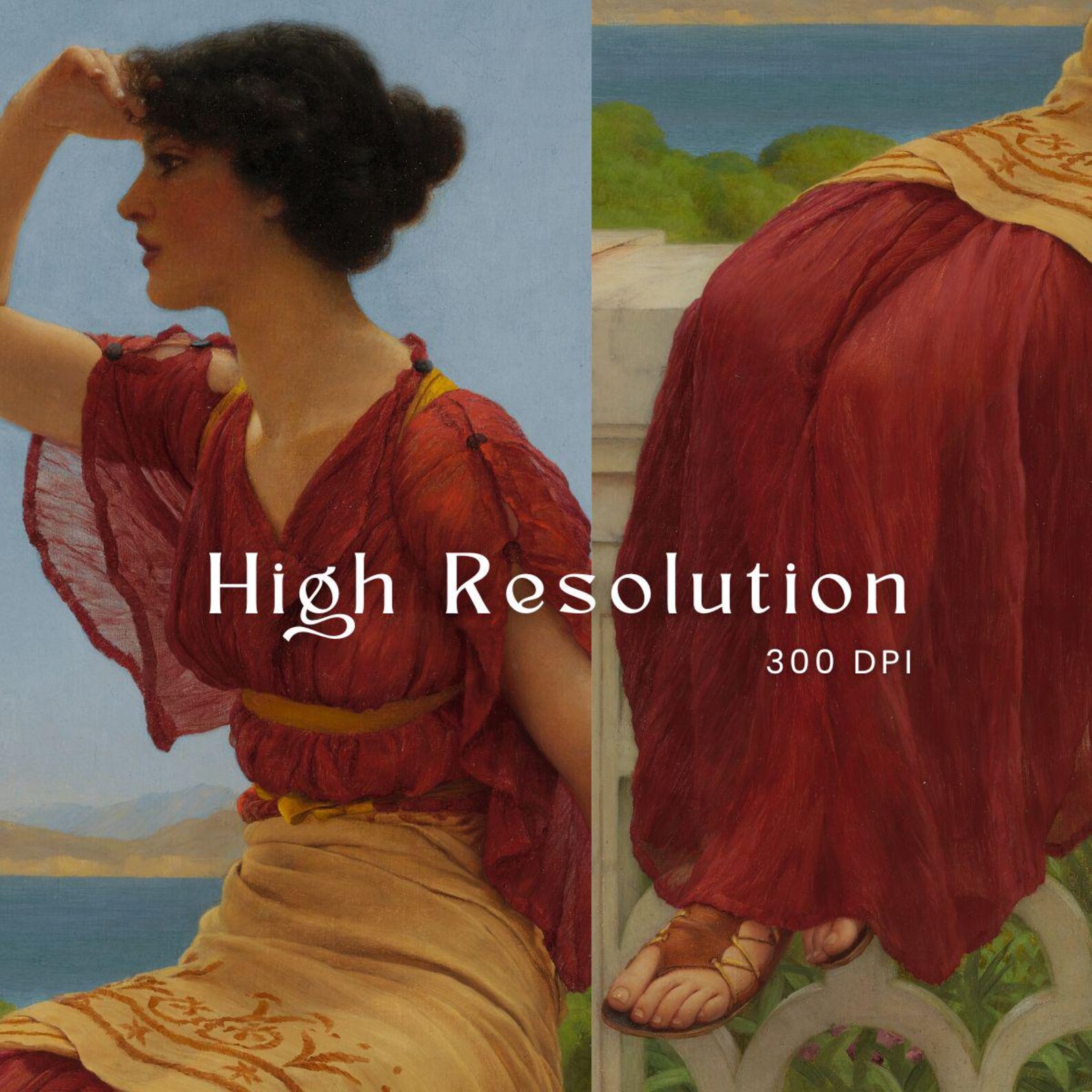 Neoclassical Woman Wall Art | the Signal by John William Godward Print ...