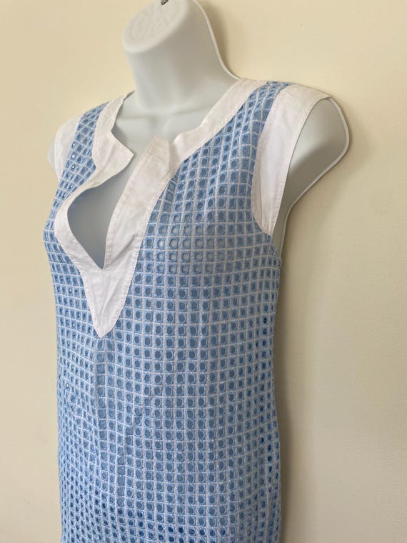 Original vintage 1960’s pale blue mini go-go dress. - Gem