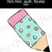 Teacher Design Elements, Teacher Clipart, Pencil Clipart, Sublimation ...