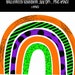 Halloween Rainbow | Orange and Purple | Halloween Clipart | Halloween ...