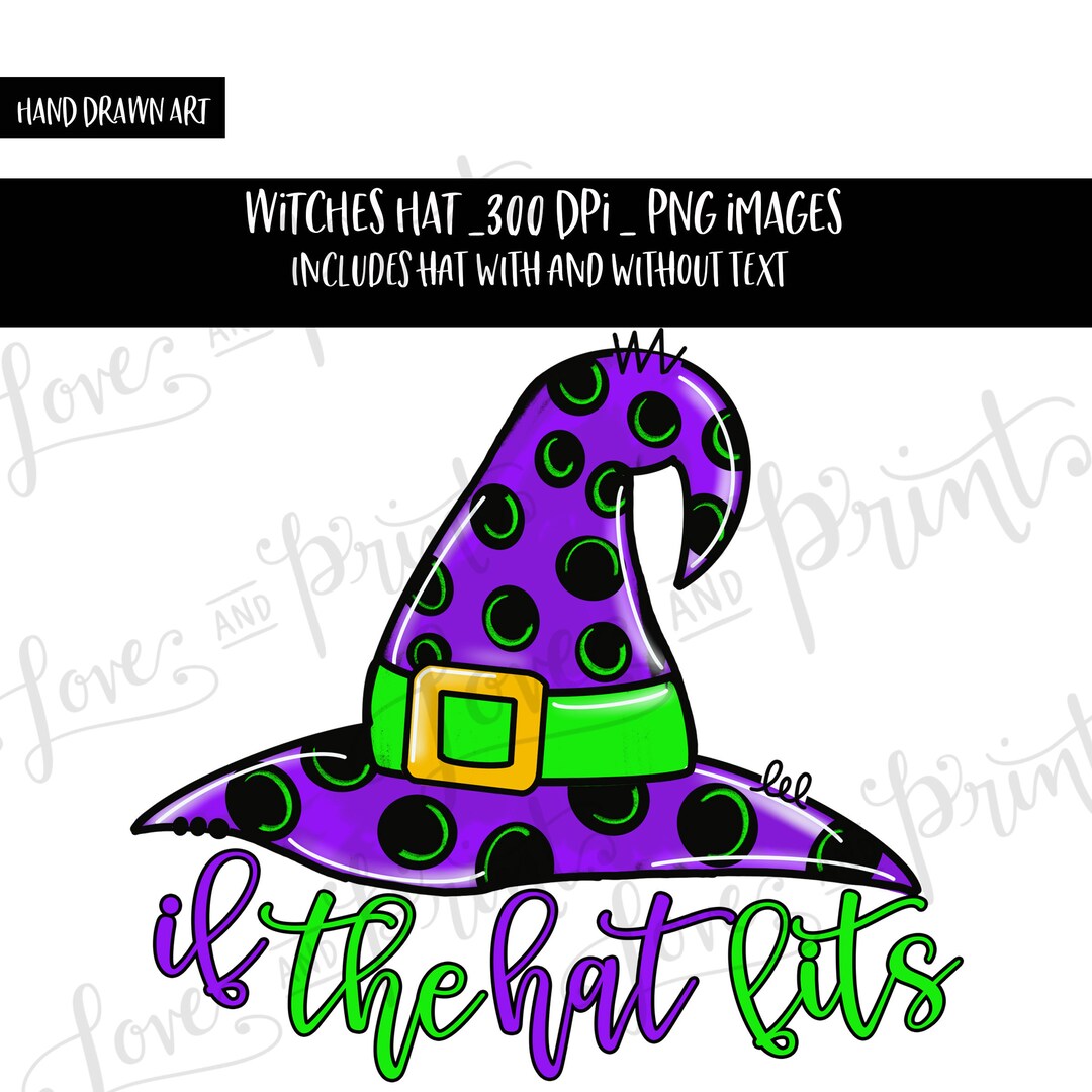 Witch Hat | Halloween Clipart | Halloween Sublimation Design | If the ...