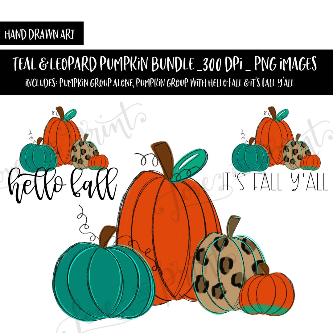 Pumpkin Sublimation Design | Pumpkin Clipart | Its Fall Yall | Hello ...