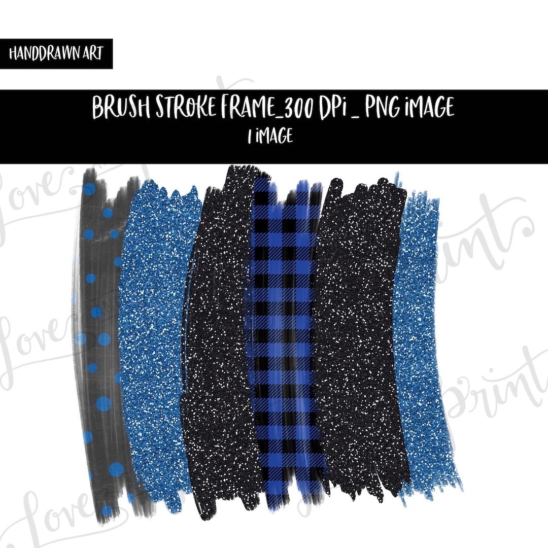 Blank Brush Stroke Sunflower Brush Strokes Leopard Brush Stroke Glitter ...