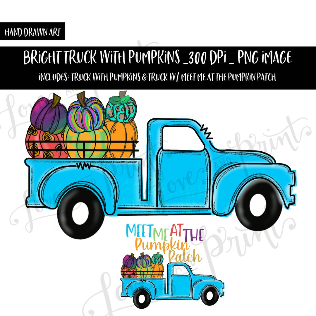 Truck With Pumpkins | Farm Truck | Truck With Pumpkins | Fall Truck ...