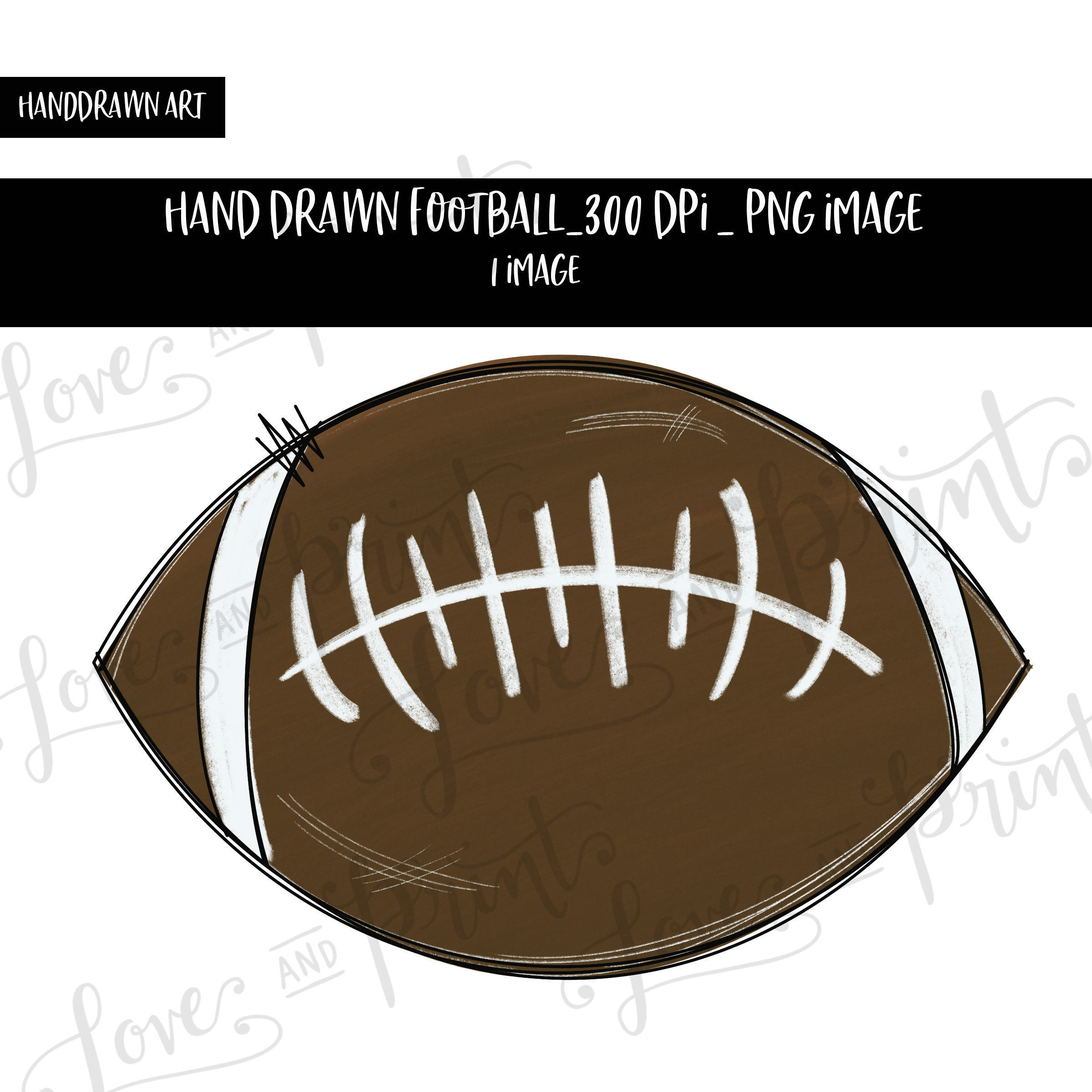 Hand drawn Football Game Day Football Game Day Vibes | Etsy