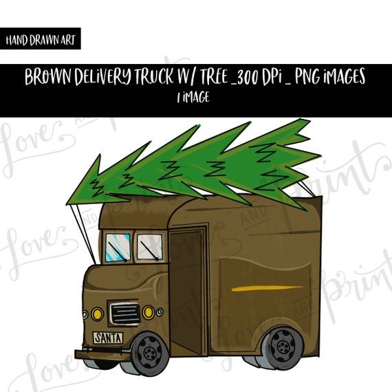 Ups Delivery Truck Cartoon