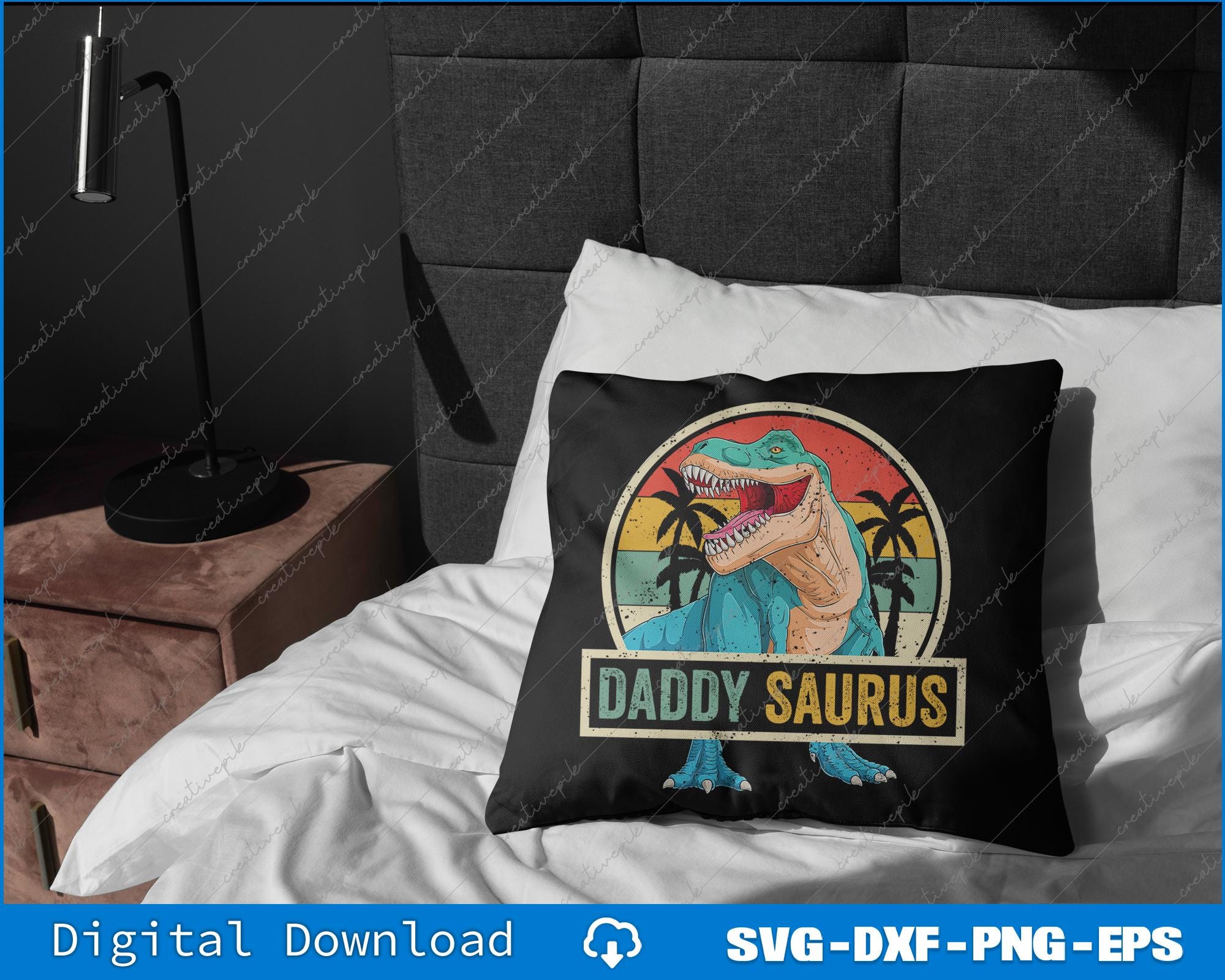 Daddysaurus T Rex Dinosaur Daddy Saurus Family Matching Svg, Png ...