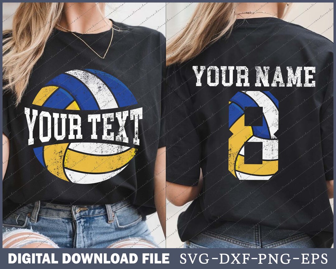 Custom Volleyball Team Name Svg, Personalized Volleyball Name Number ...