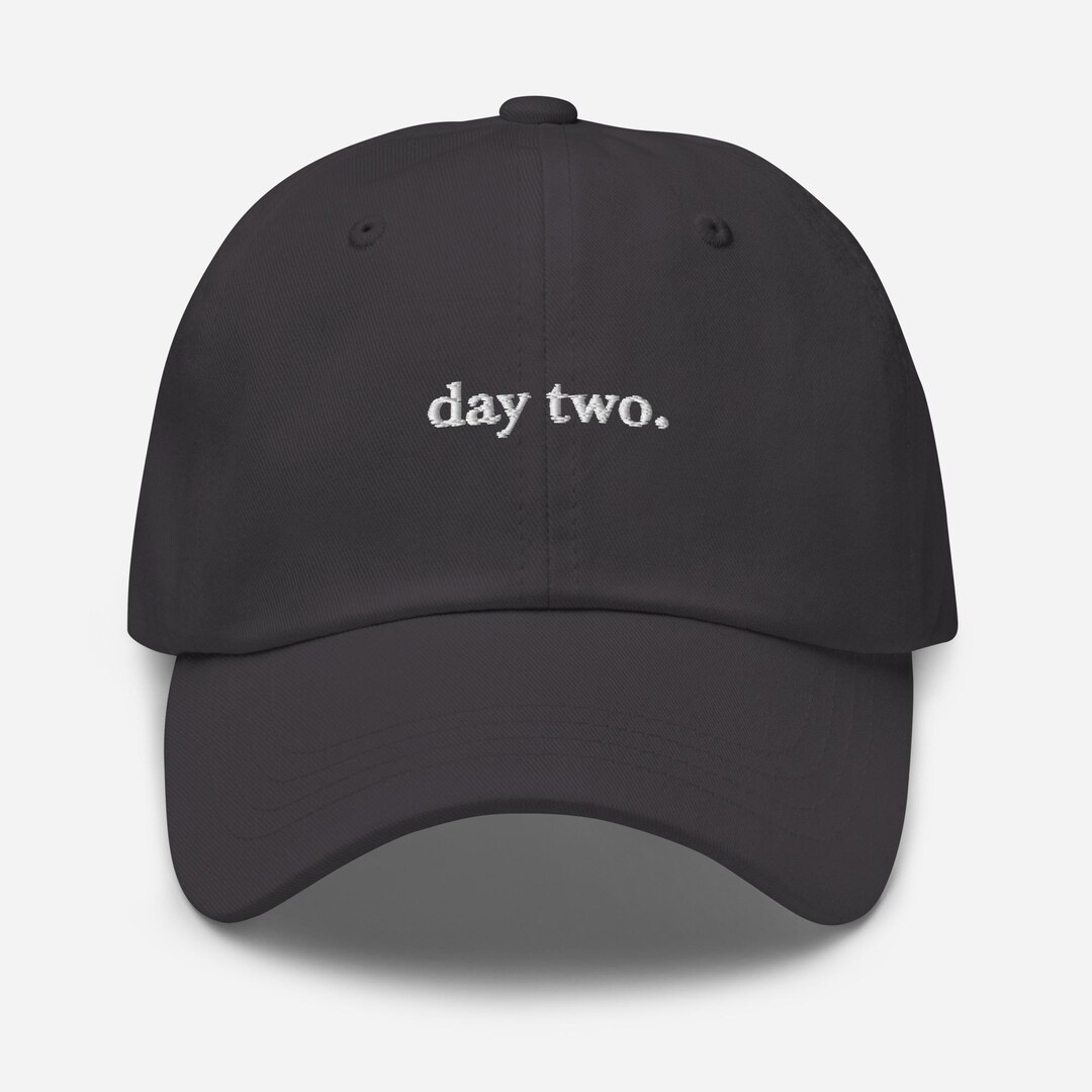 Day Two Embroidered Dad Hat – EDM Festival Streetwear Cap – Minimalist ...