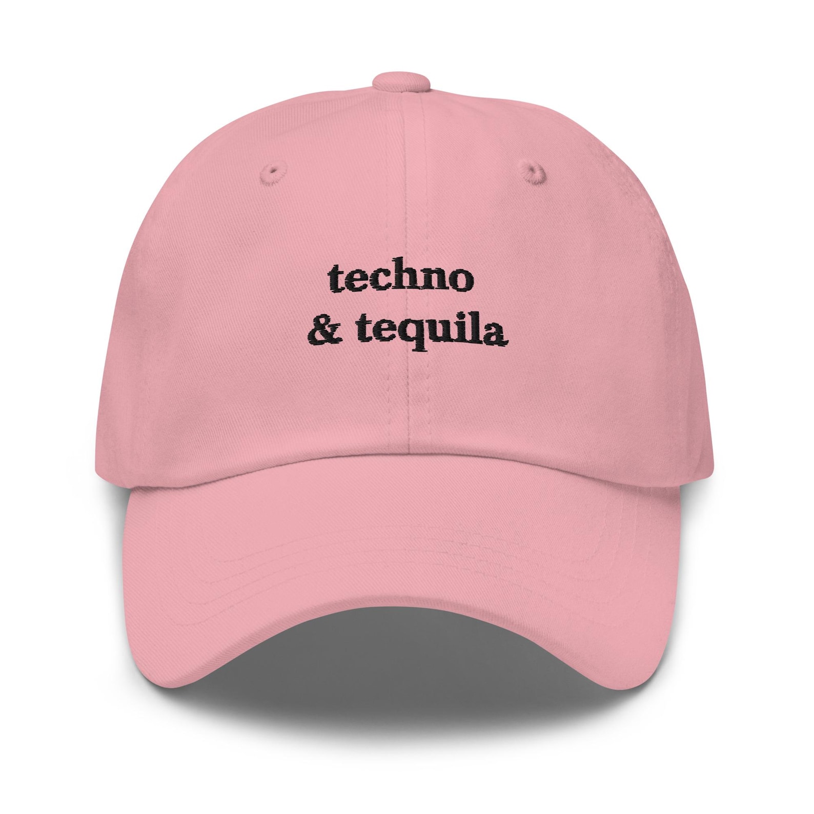 Techno & Tequila Embroidered Dad Hat – Disco Lines Party Rave Festival ...