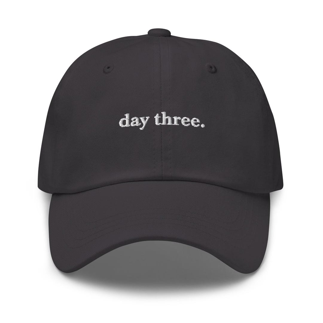 Day Three Embroidered Dad Hat – EDM Rave Survival Hat – Festival ...
